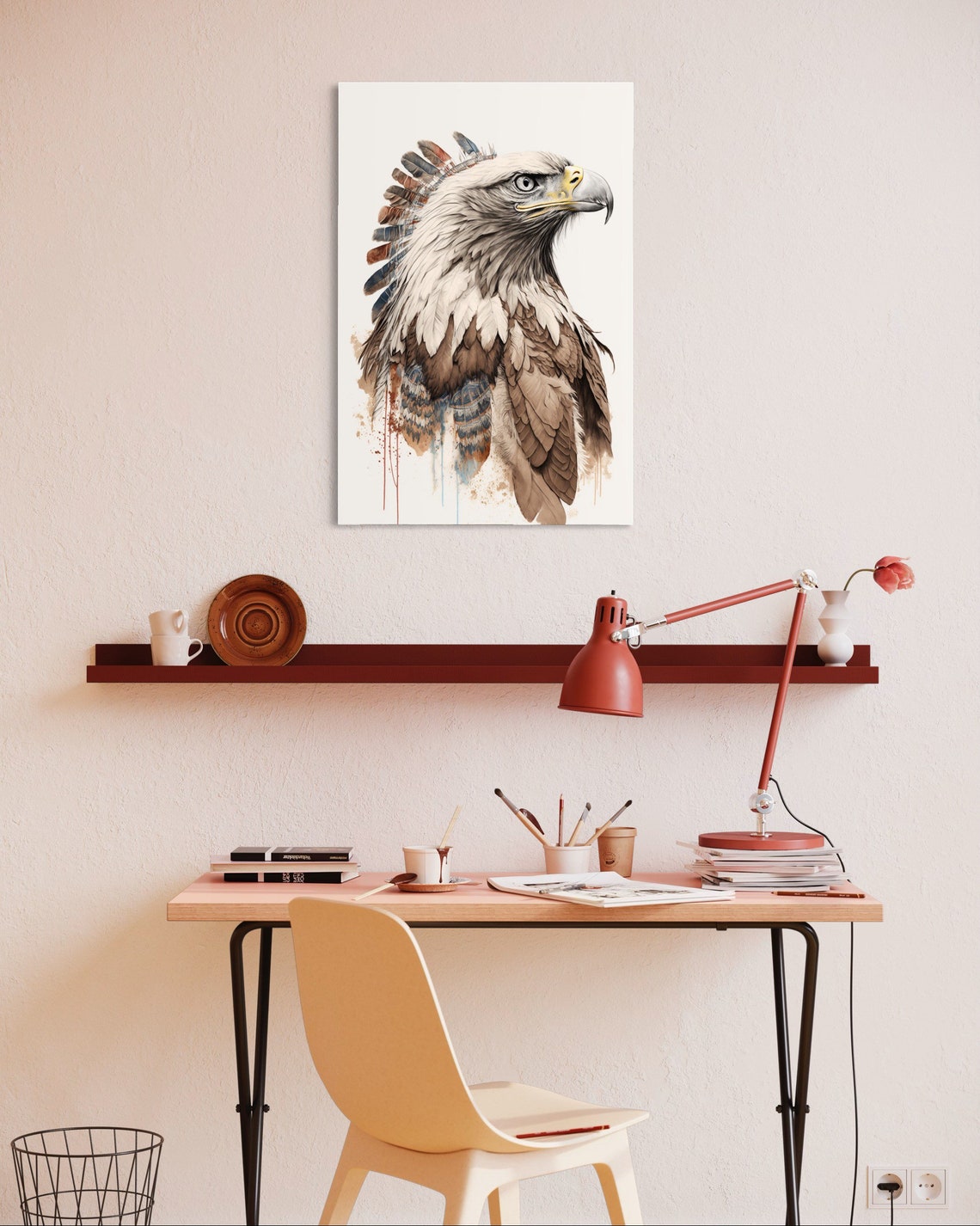 Eagles Liberty Native American Art Golden Eagle Print - Etsy