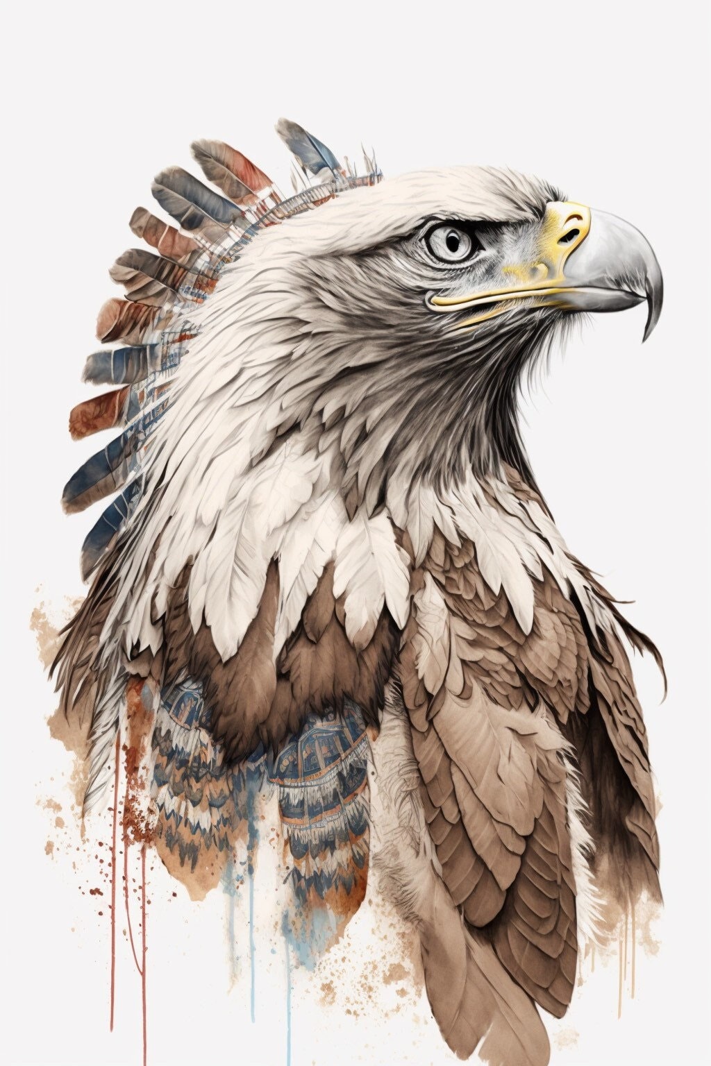 Native American Eagle Art Wallpaper