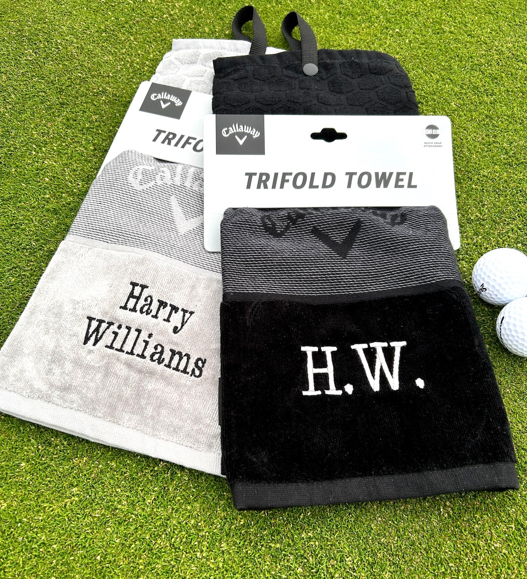 Personalized Callaway Tri Fold Golf Towel Golfing Gift Etsy Uk