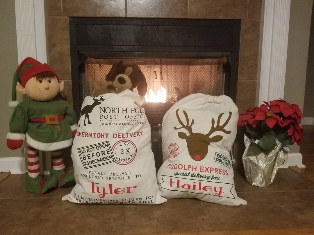 Personalized Santa Sack, Custom Santa Sacks, Customized Santa Toy Bag ...