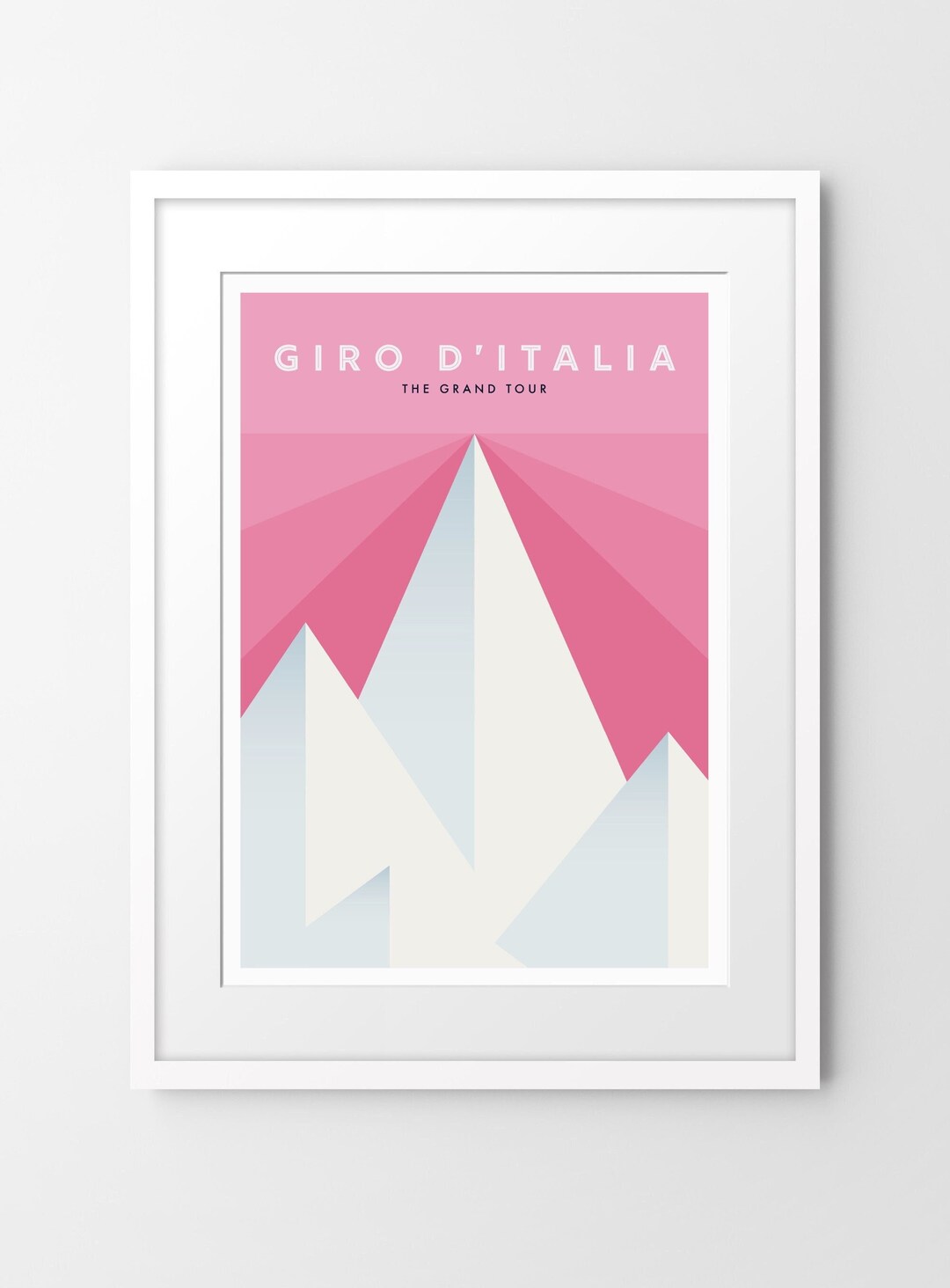 The Grand Tour I Giro D'italia Art Print, Inspired by Cycling unframed ...