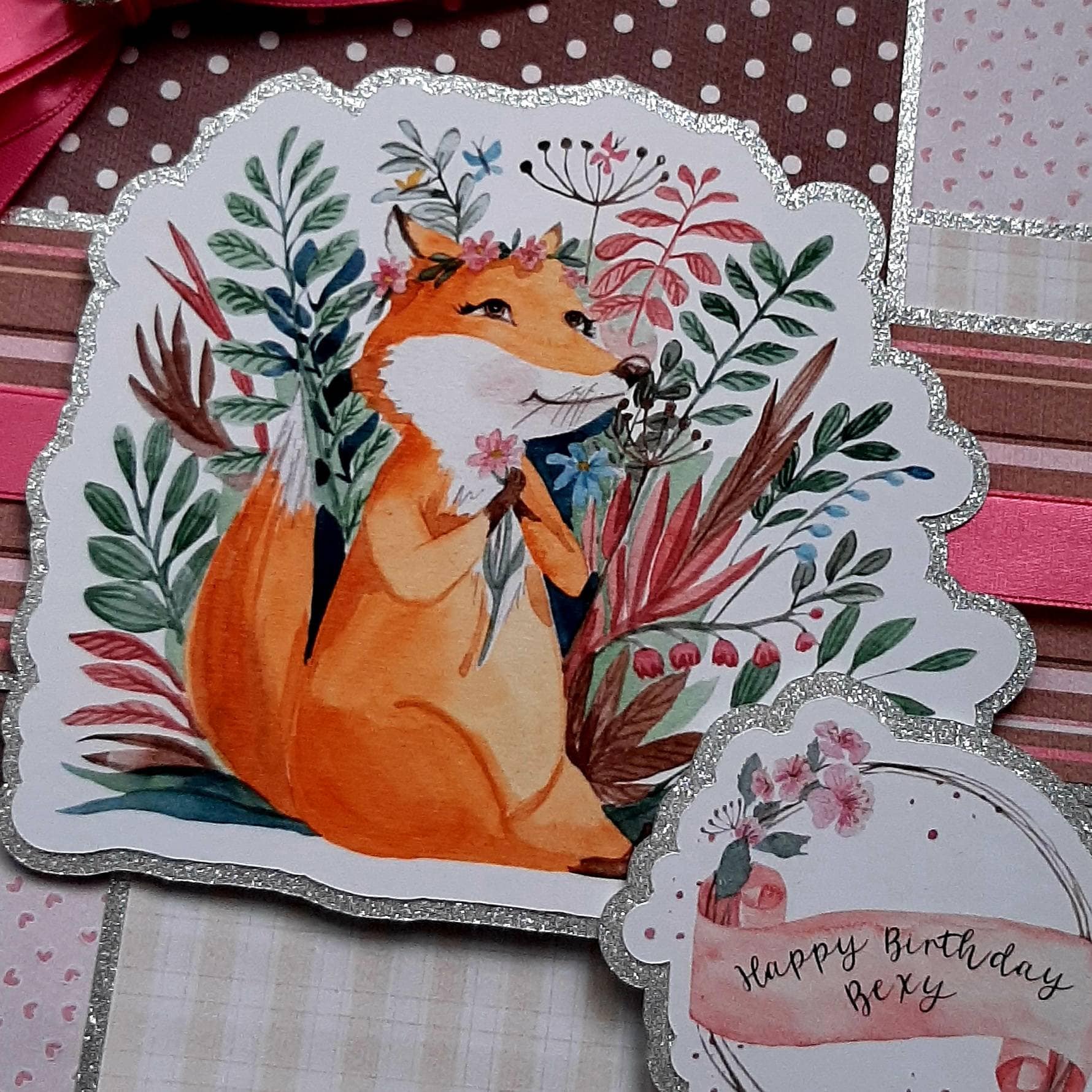 Handmade Fox Birthday Card Female Fox Card Fun Animal Card - Etsy UK
