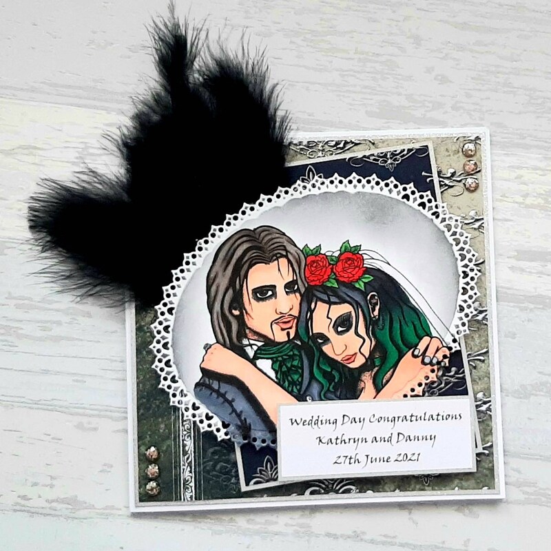 Gothic Wedding Card - Etsy UK