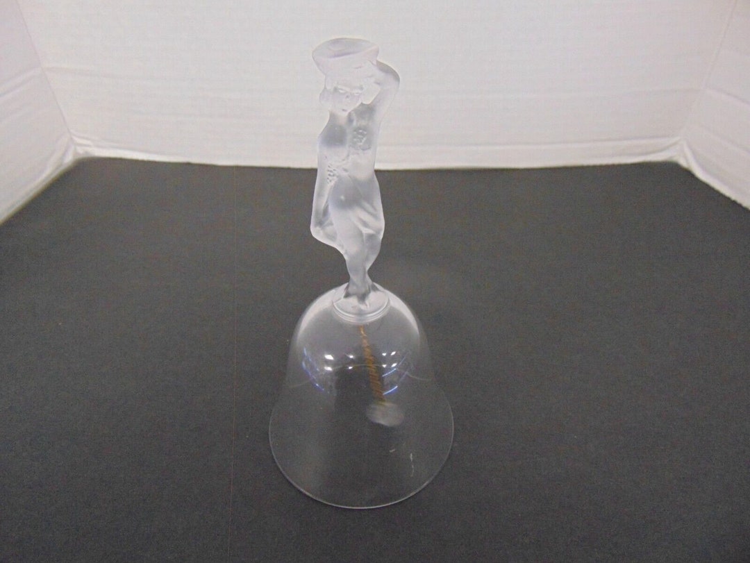 Vintage Bayel Crystallin of France Golden Crown E&R Crystal Bell JC594 ...