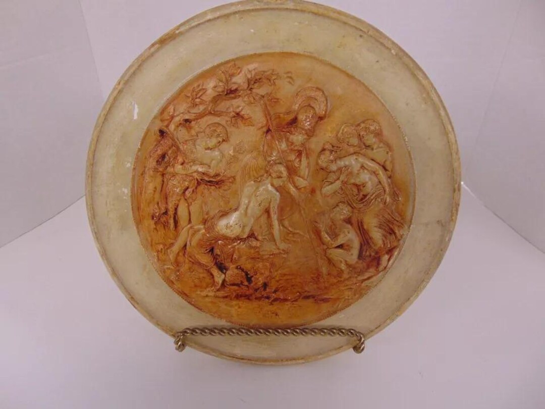 Vintage Plaster Cast of Judgement of Paris by Alfred T-nicoletti JC194 ...