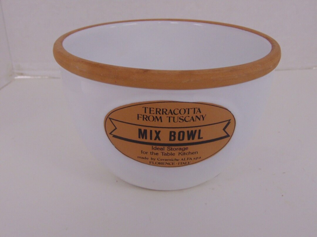 Tuscan Italian Pottery Terracotta Mixing Bowl JC649-20 - Etsy