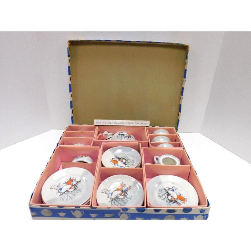 Toy China Tea Set Vintage - Etsy