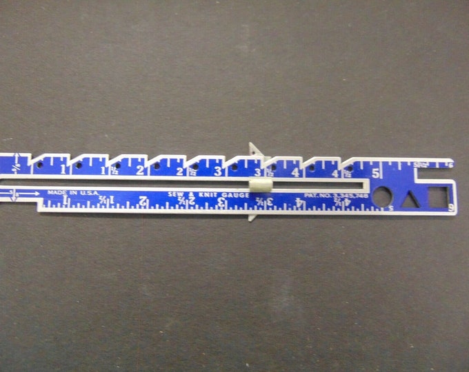 Vintage Sew & Knit Gauge Made in the USA Pat No. 3,345,748 BH685 - Etsy