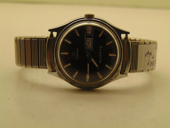 Timex A Cell Quartz Taiwan Watch with Speidel Band Blue/Purple | Etsy