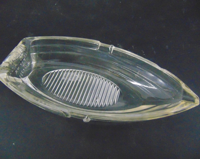Vintage Clear Glass Boat Ashtray Pat# D-124322 JC583 - Etsy