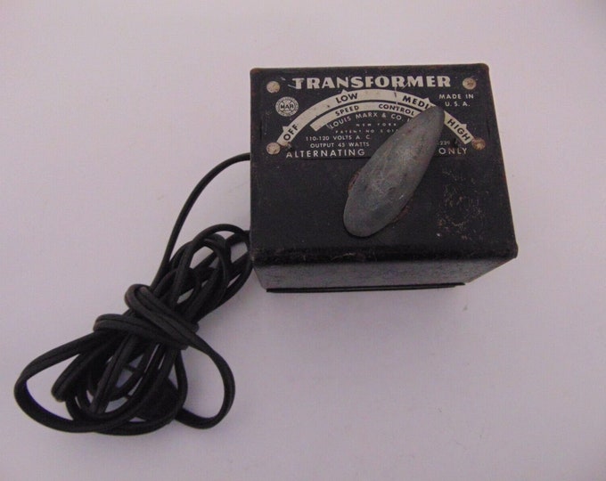 Vintage Louis Mary & Co 1239 Train Transformer 45 Watts Works JC100-15 ...
