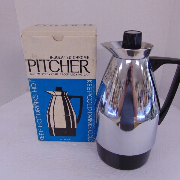 Chrome Pitcher - Etsy