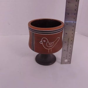 Mexico Aztec Mayan Red Clay Folk Art Pottery Cup JC578-9 - Etsy
