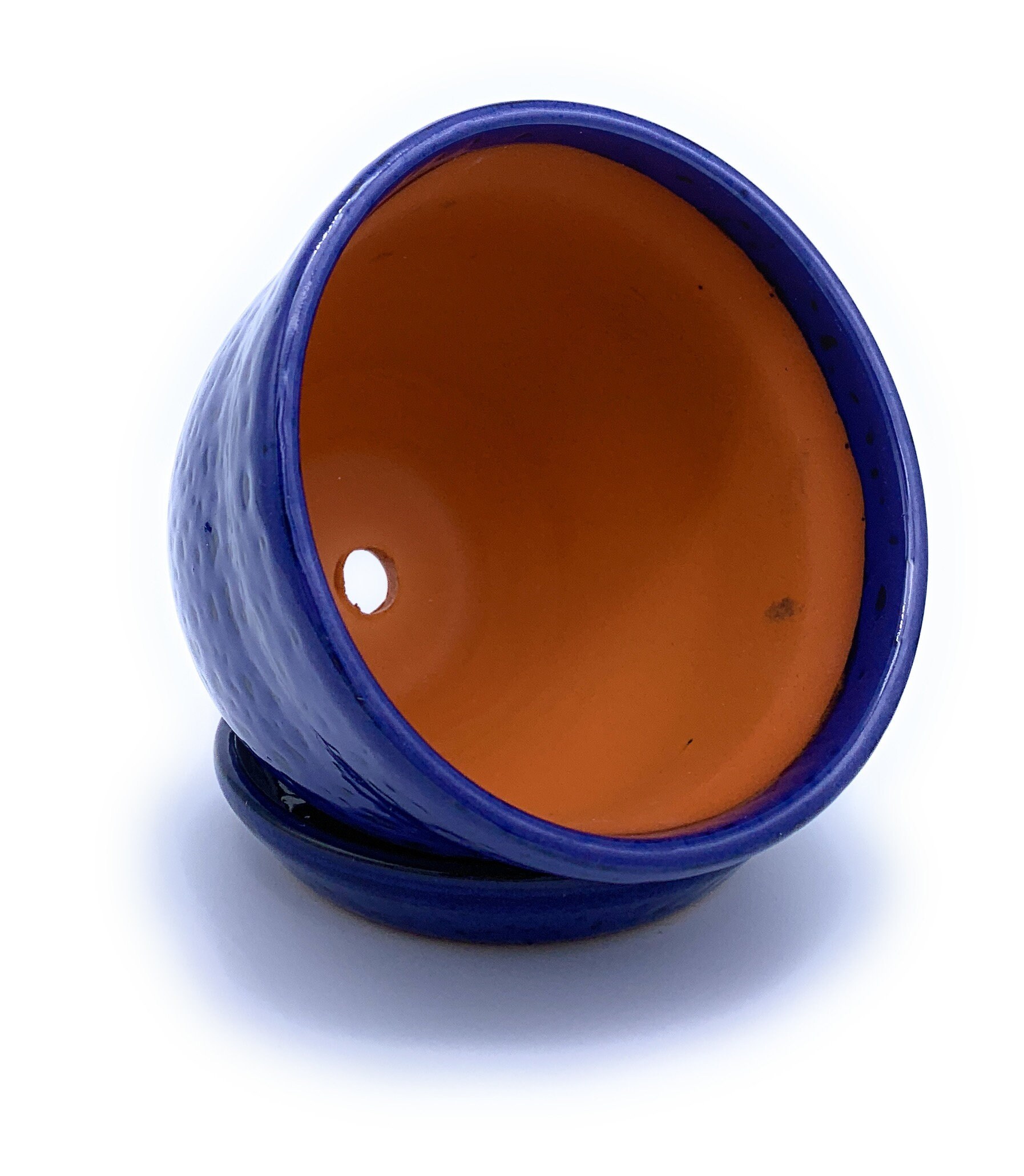 Glazed Ceramic Flower Pot With Saucer Round Terracotta With Drip Tray ...