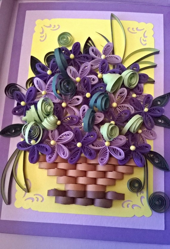 Quilled Mother Day Card Quilled Birthday Card Quilling Card | Etsy
