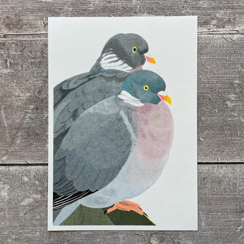 Bird Risograph Prints - Etsy