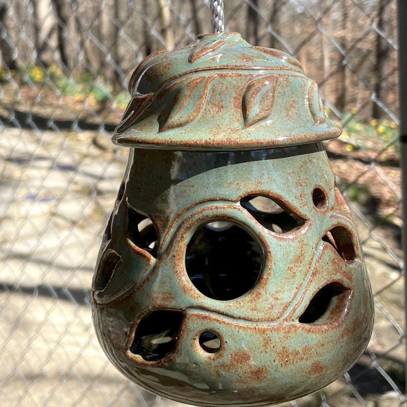 Ceramic Bird House - Etsy
