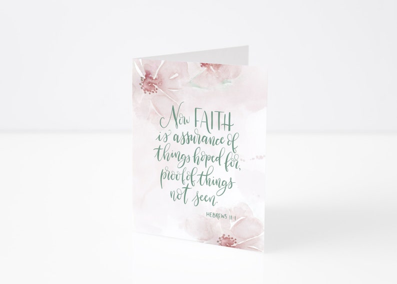 Bible Verse Cards Sympathy Card Illustrated Faith - Etsy