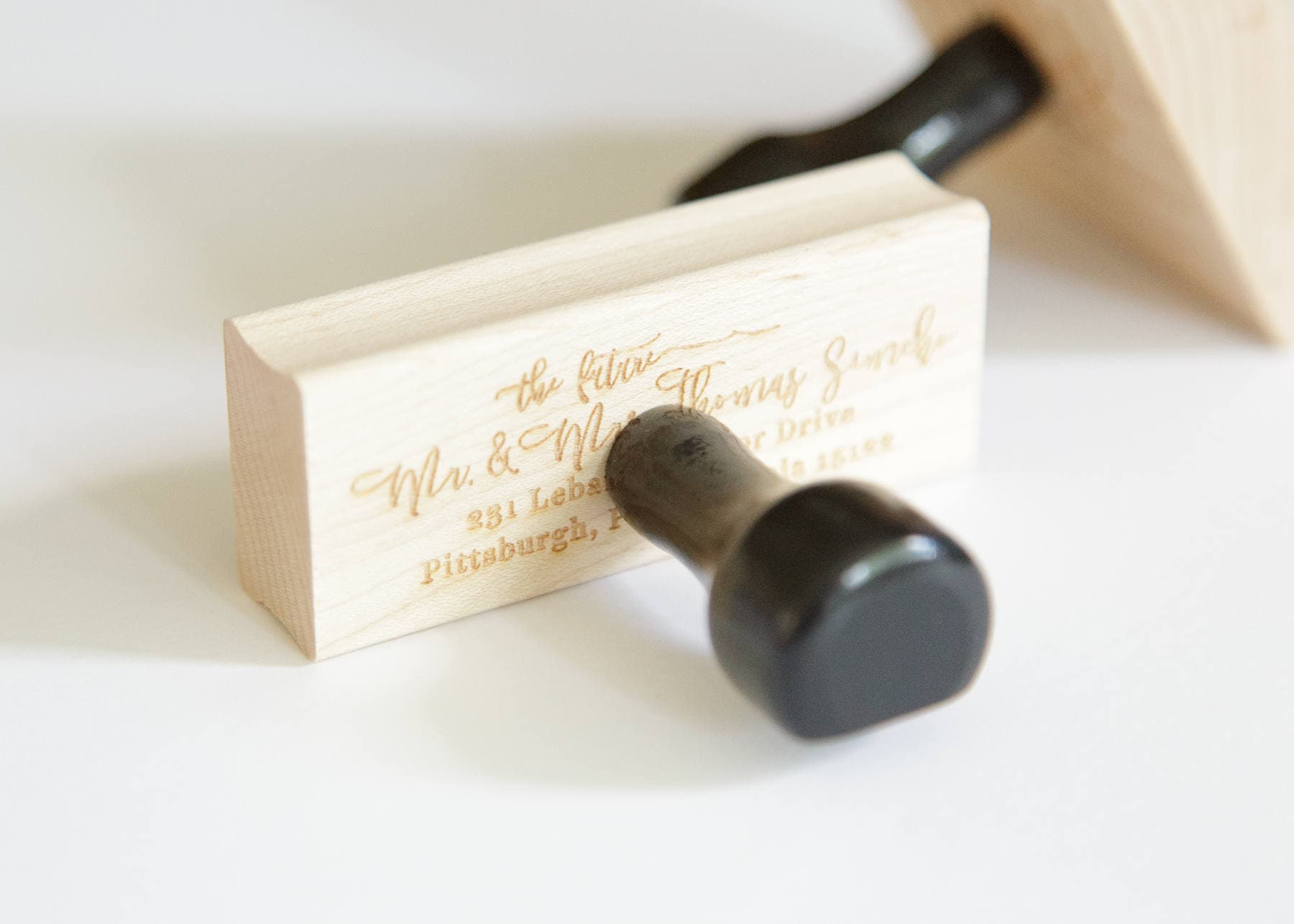 Return Address Stamp Self Inking Custom Return Label Stamp | Etsy