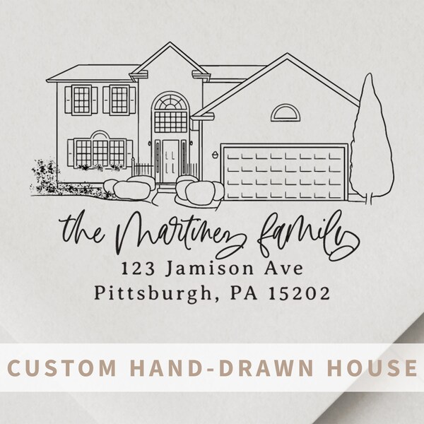 House Stamp - Etsy