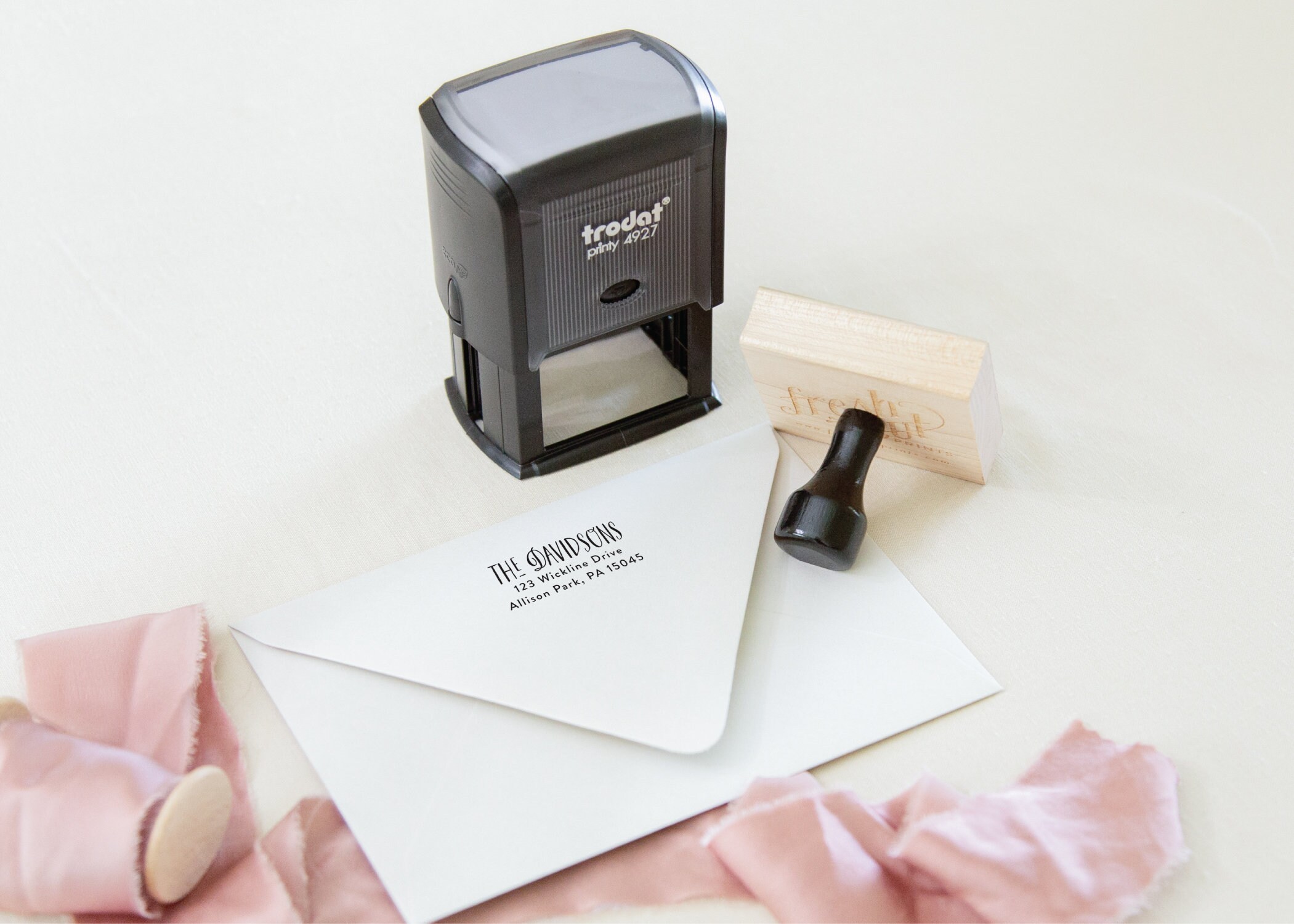 Self Inking Return Address Stamp Custom Return Label Stamp - Etsy