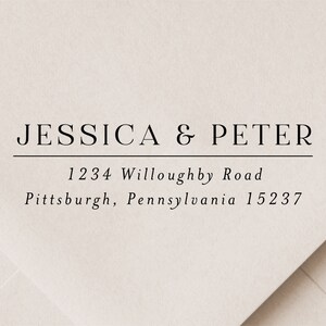 Self Inking or Wood Return Address Stamp - Custom Return Label Stamp ...