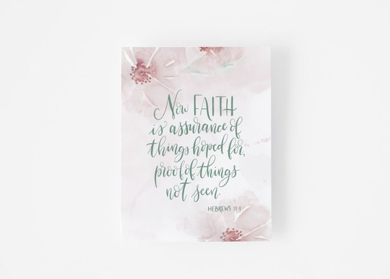 Bible Verse Cards Sympathy Card Illustrated Faith | Etsy