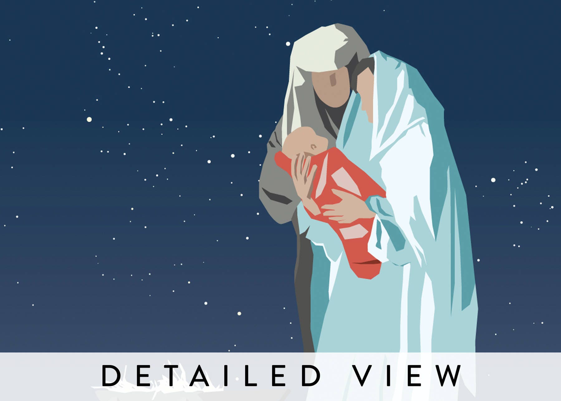 Set of 6 Nativity Christmas Cards Christian Christmas | Etsy