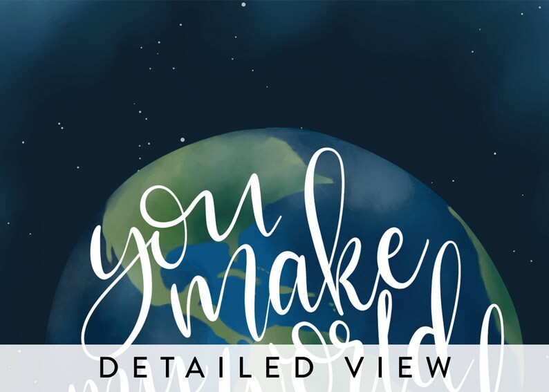 You Make My World Go Round Valentine's Day Card Outer - Etsy