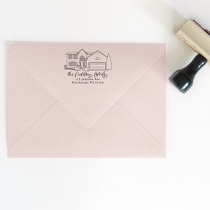 Custom House Portrait - Self Inking Return Address Stamp - Realtor ...
