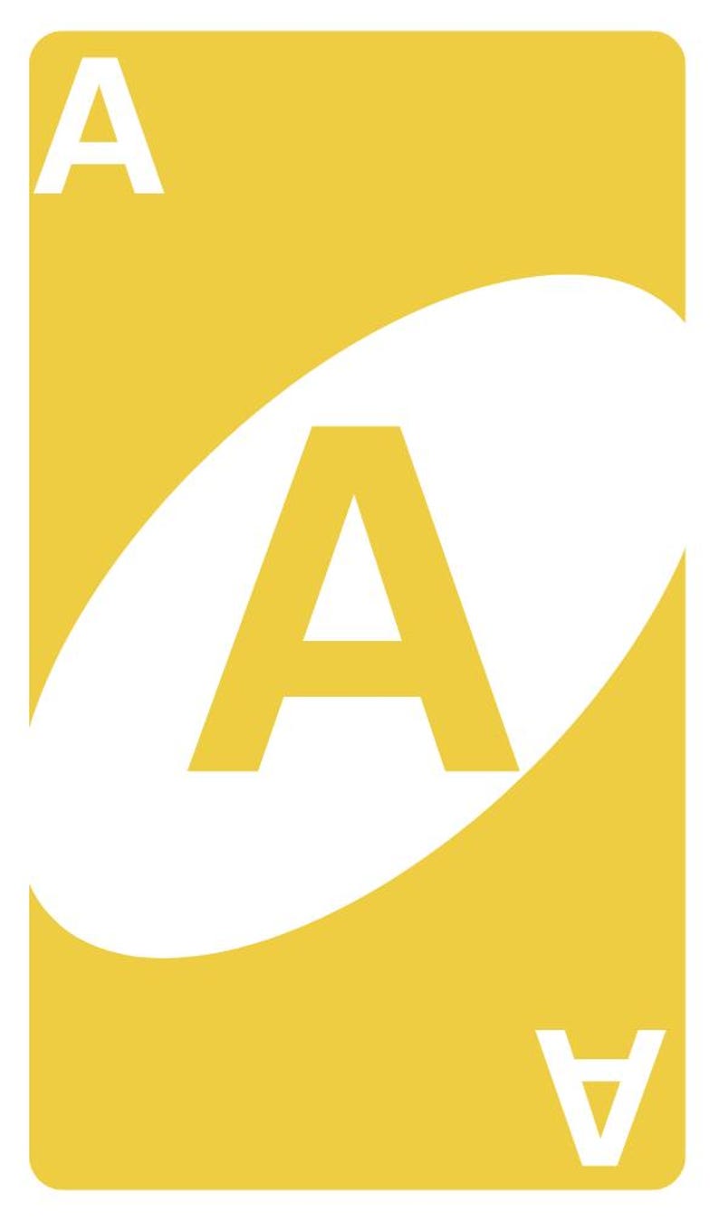 UNO Letter Cards - Etsy