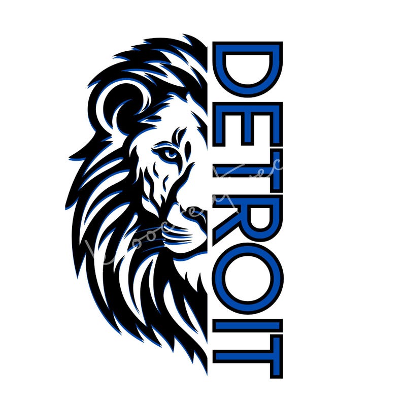 Detroit Football Digital File, Lions Svg, Detroit Png, PDF, JPG - Etsy