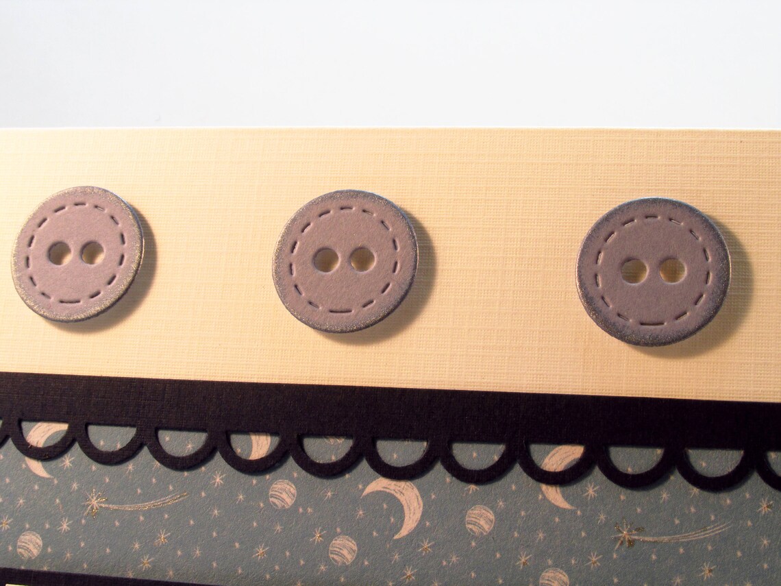 Baby Card Cute as a Button Handmade Card Baby Boy Card | Etsy