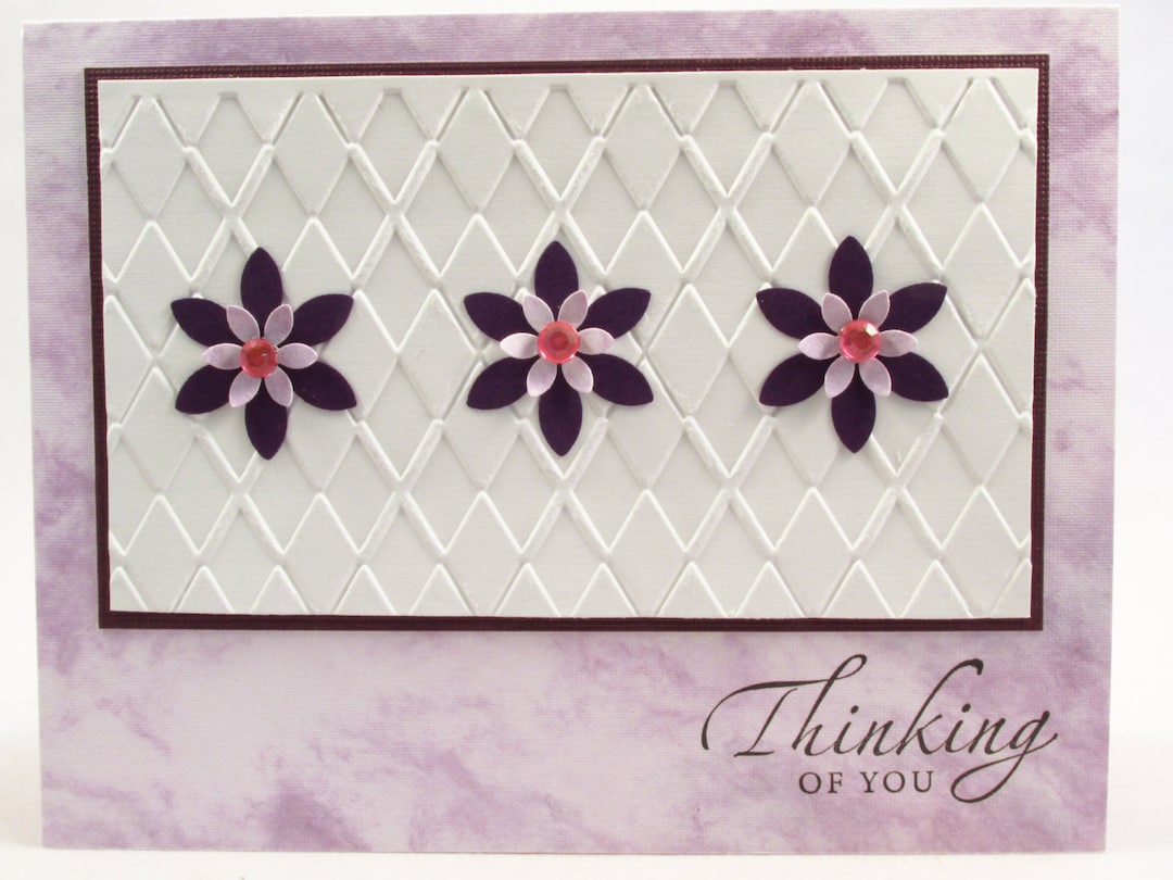 Thinking of You Handmade Card Greeting Card Friendship - Etsy