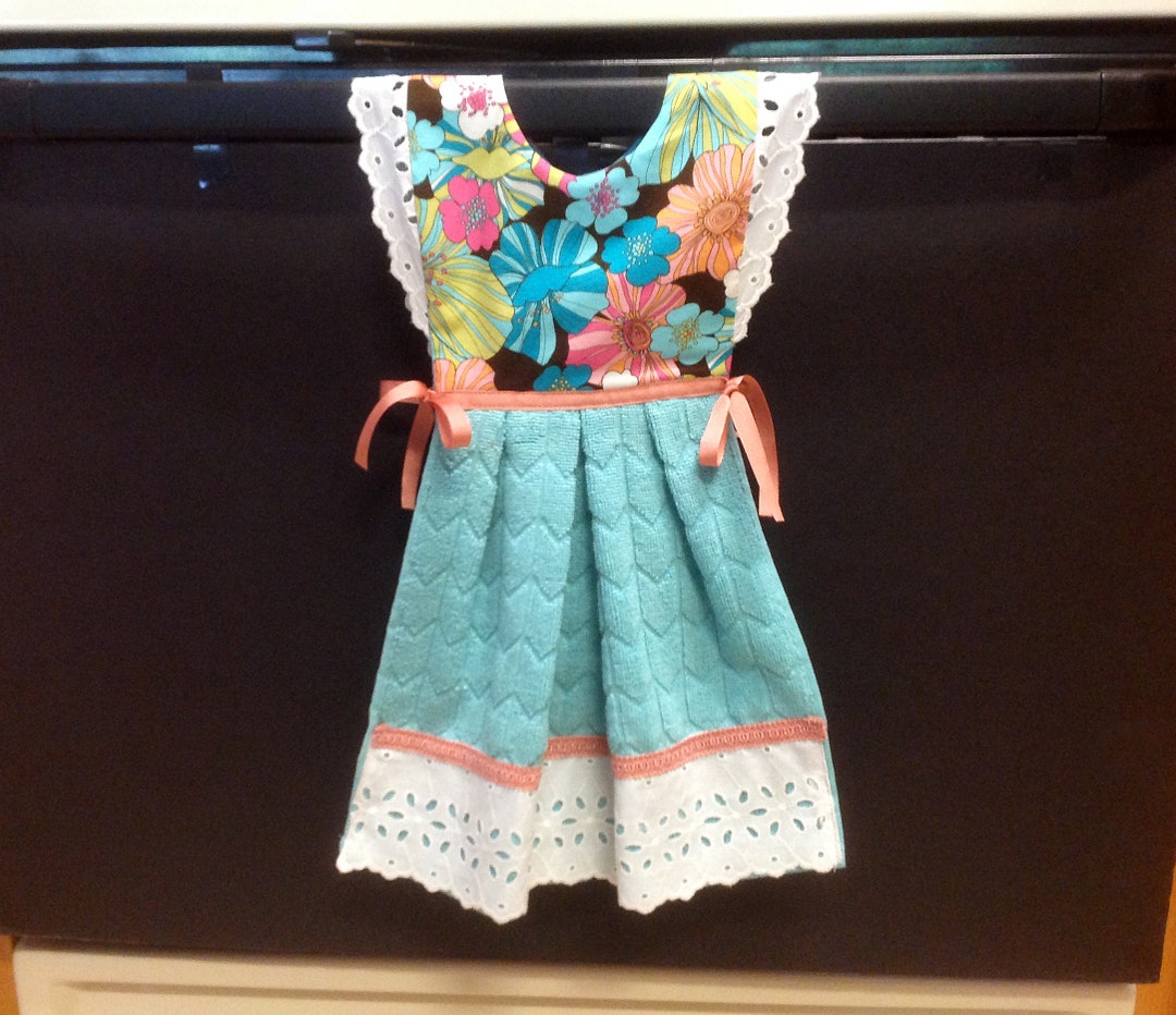 Kitchen Towel Dress, Handmade, Kitchen Decor, Towel Dress, Decorative ...