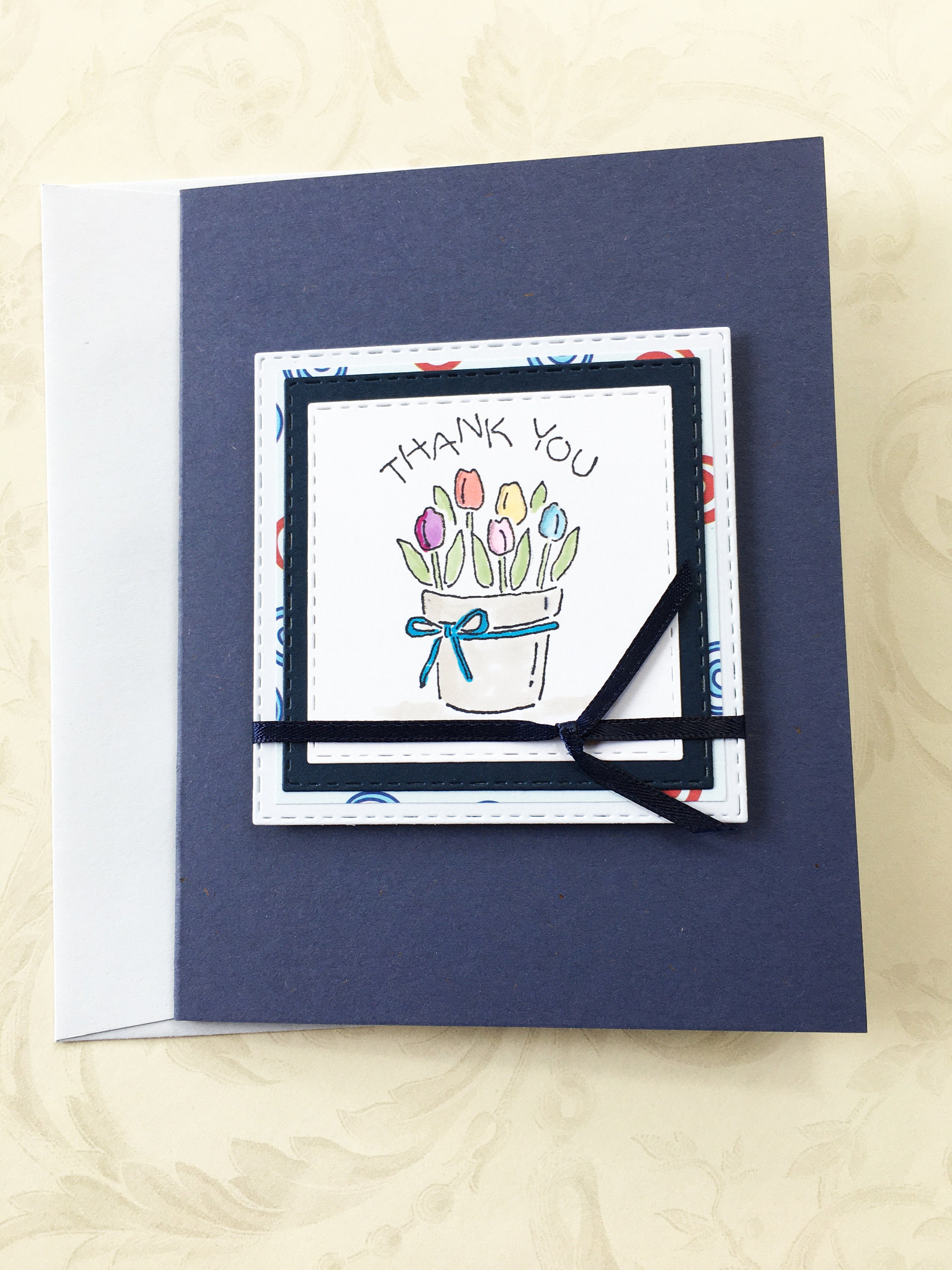 Thank You Card Thanks so Much Appreciation Card Handmade - Etsy