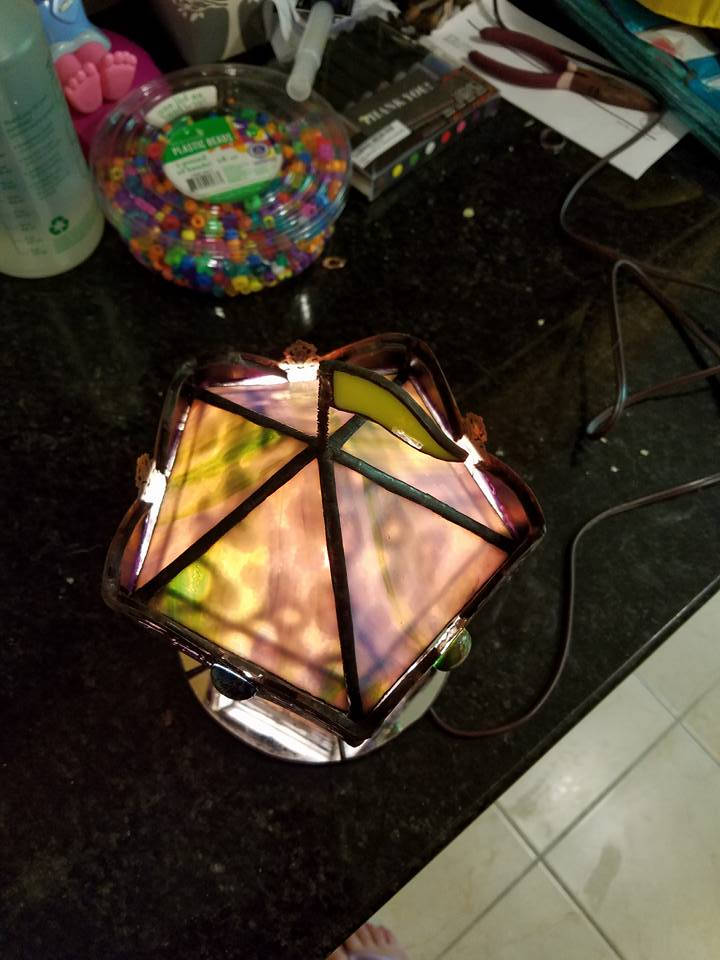 3D Stained Glass Carousel Light - Etsy