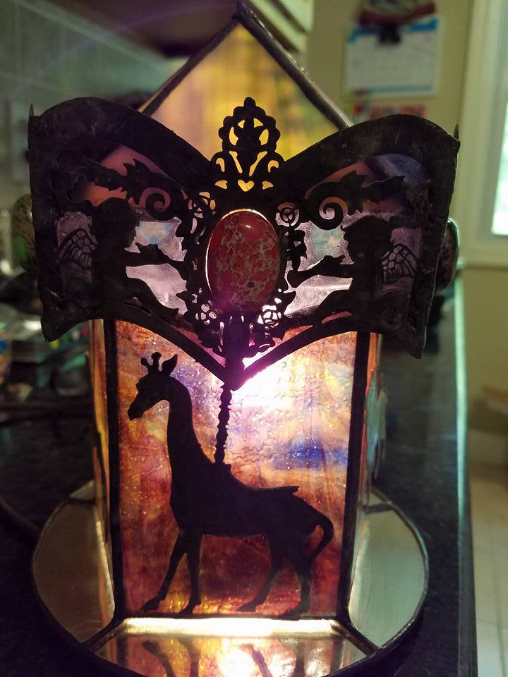 3D Stained Glass Carousel Light - Etsy