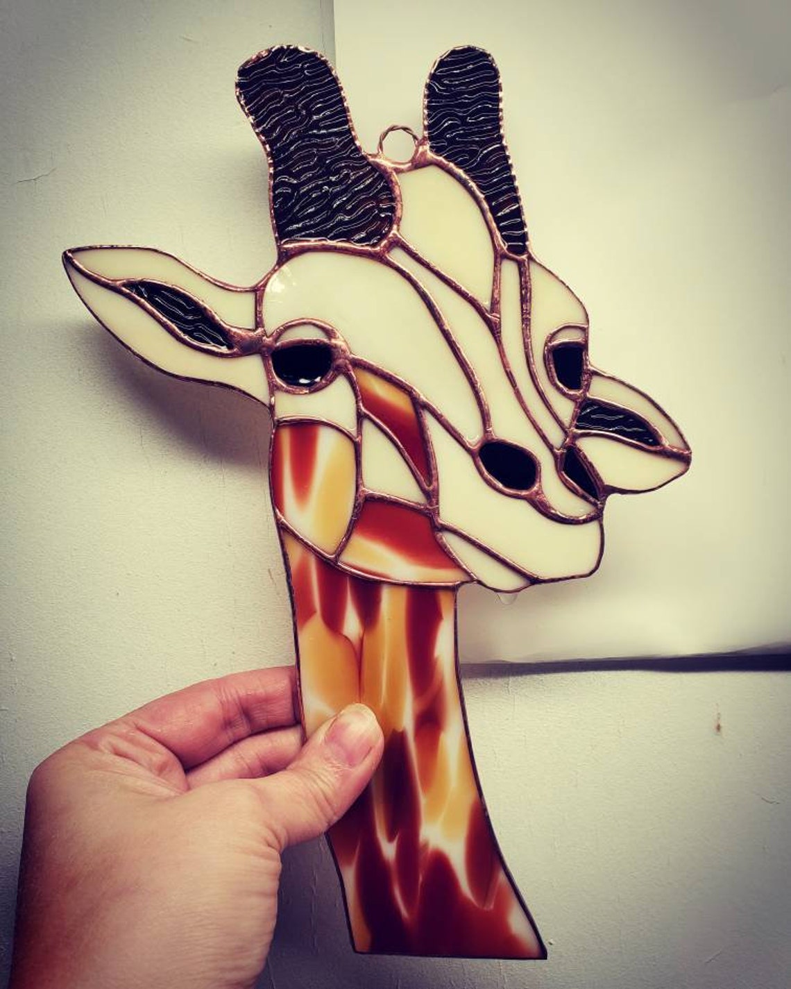 Stained Glass Giraffe Suncatcher | Etsy