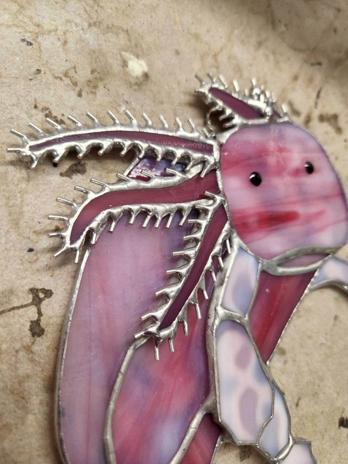 Stained Glass Axolotl Suncatcher - Etsy