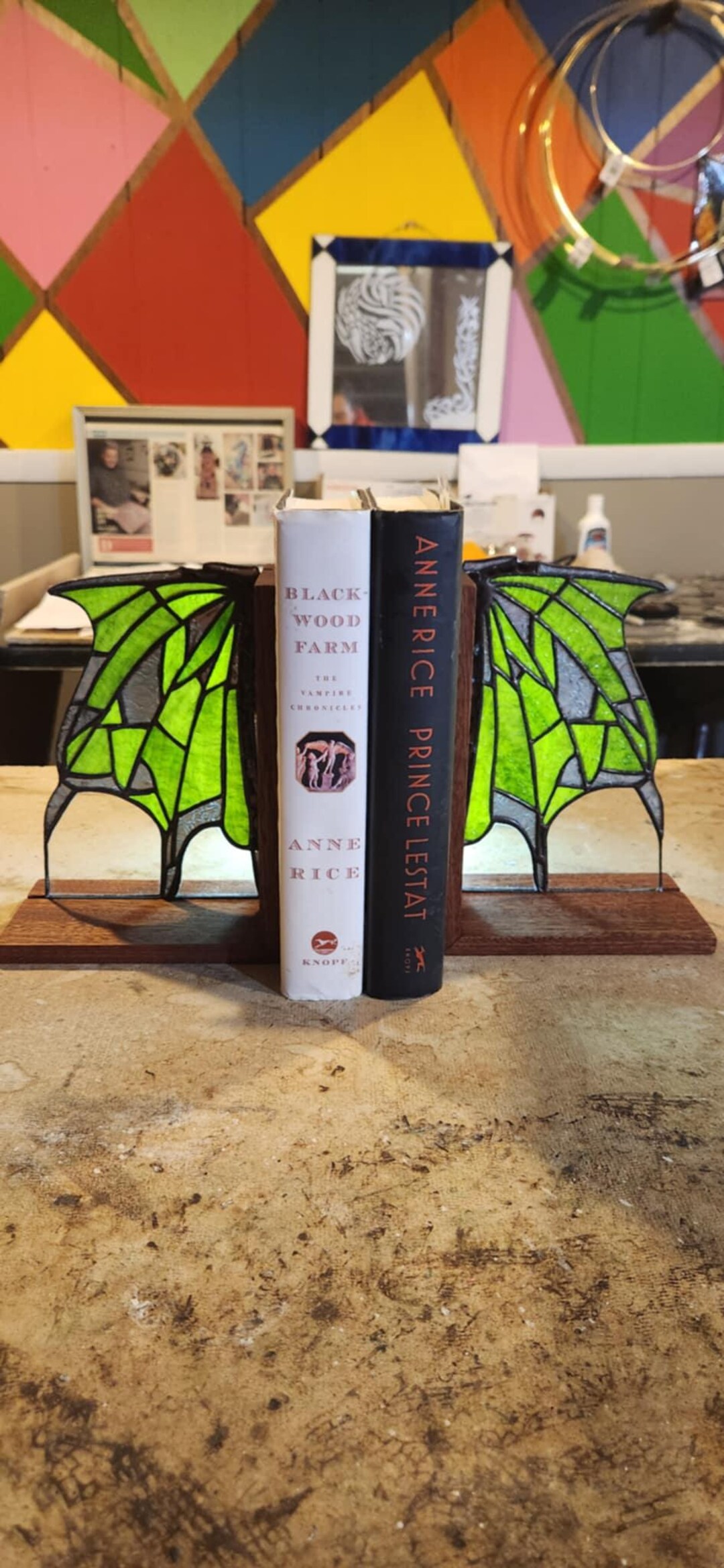 Custom Made Stained Glass Book Ends - Etsy