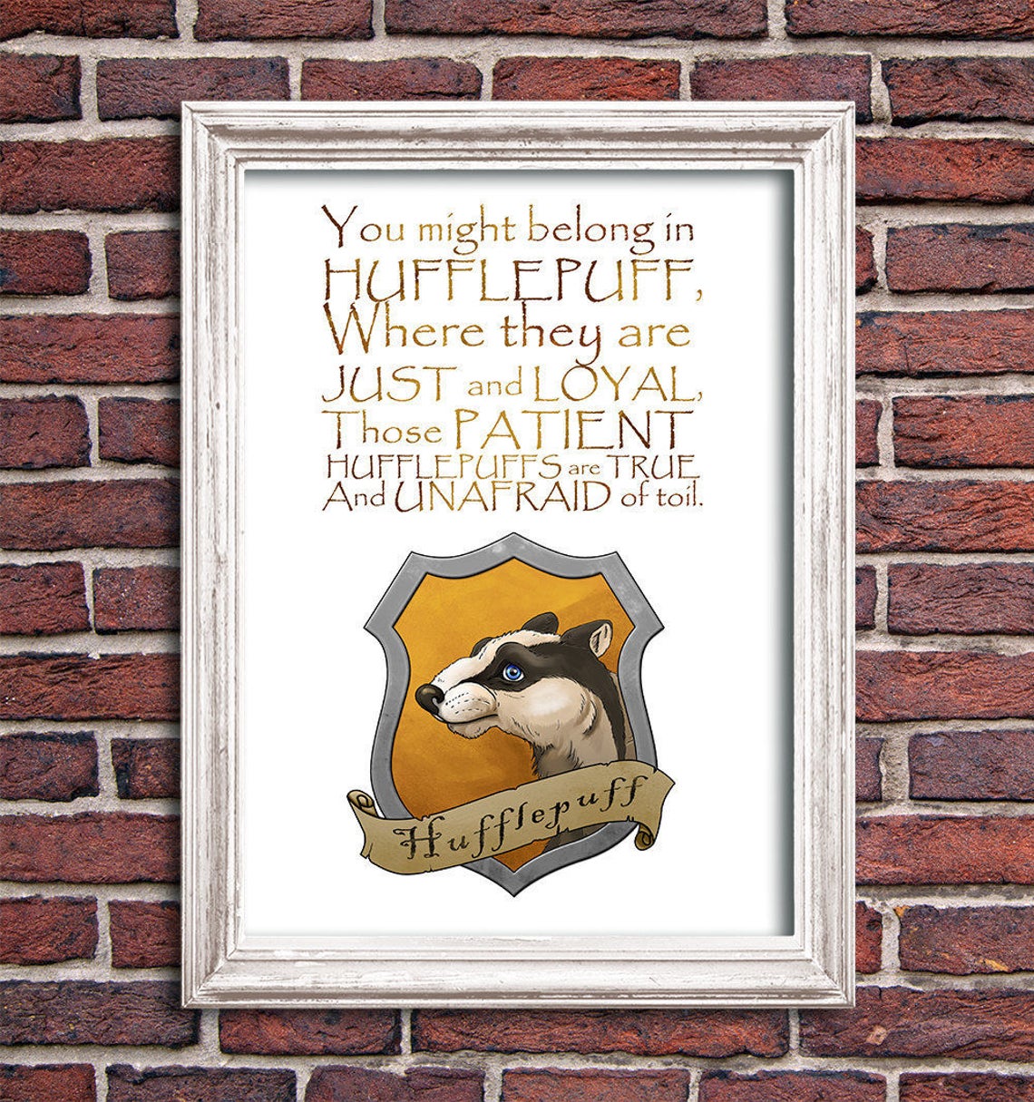 Hufflepuff Digital Printable Harry Potter Poster Digital File | Etsy