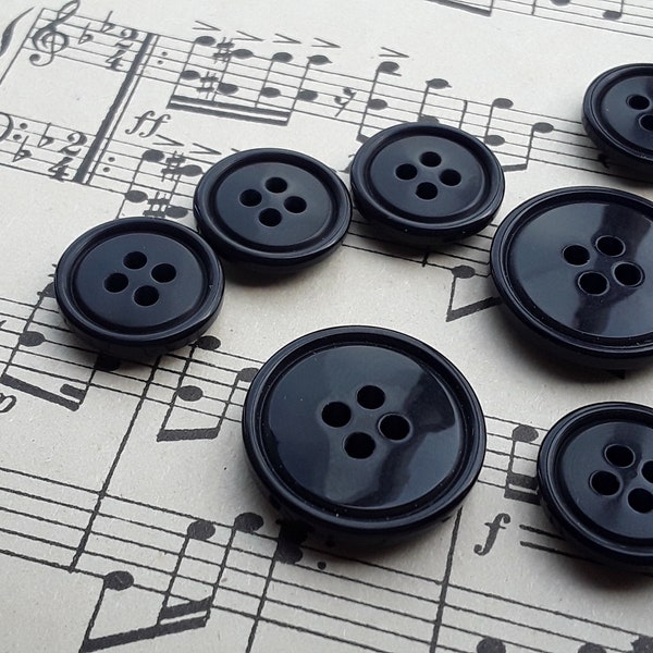 Dark Blue Buttons - Etsy UK