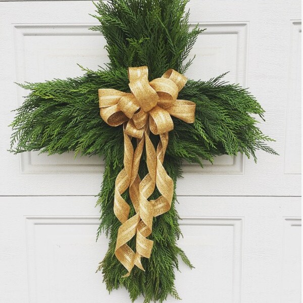 Cross Wreath - Etsy