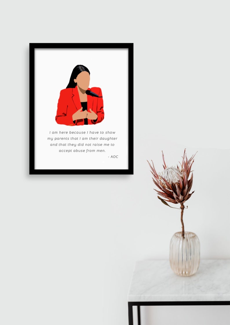 AOC Alexandria Ocasio-cortez Speech Print - Digital Print - Etsy Canada