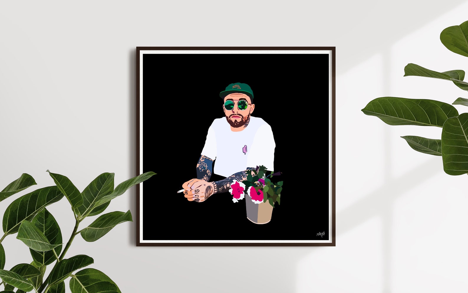 Mac Miller | Wall Art | Celebrity | Gallery Wall | Modern Art - Etsy