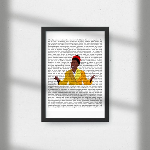 PRINTABLE Amanda Gorman the Hill We Climb Inauguration Full - Etsy