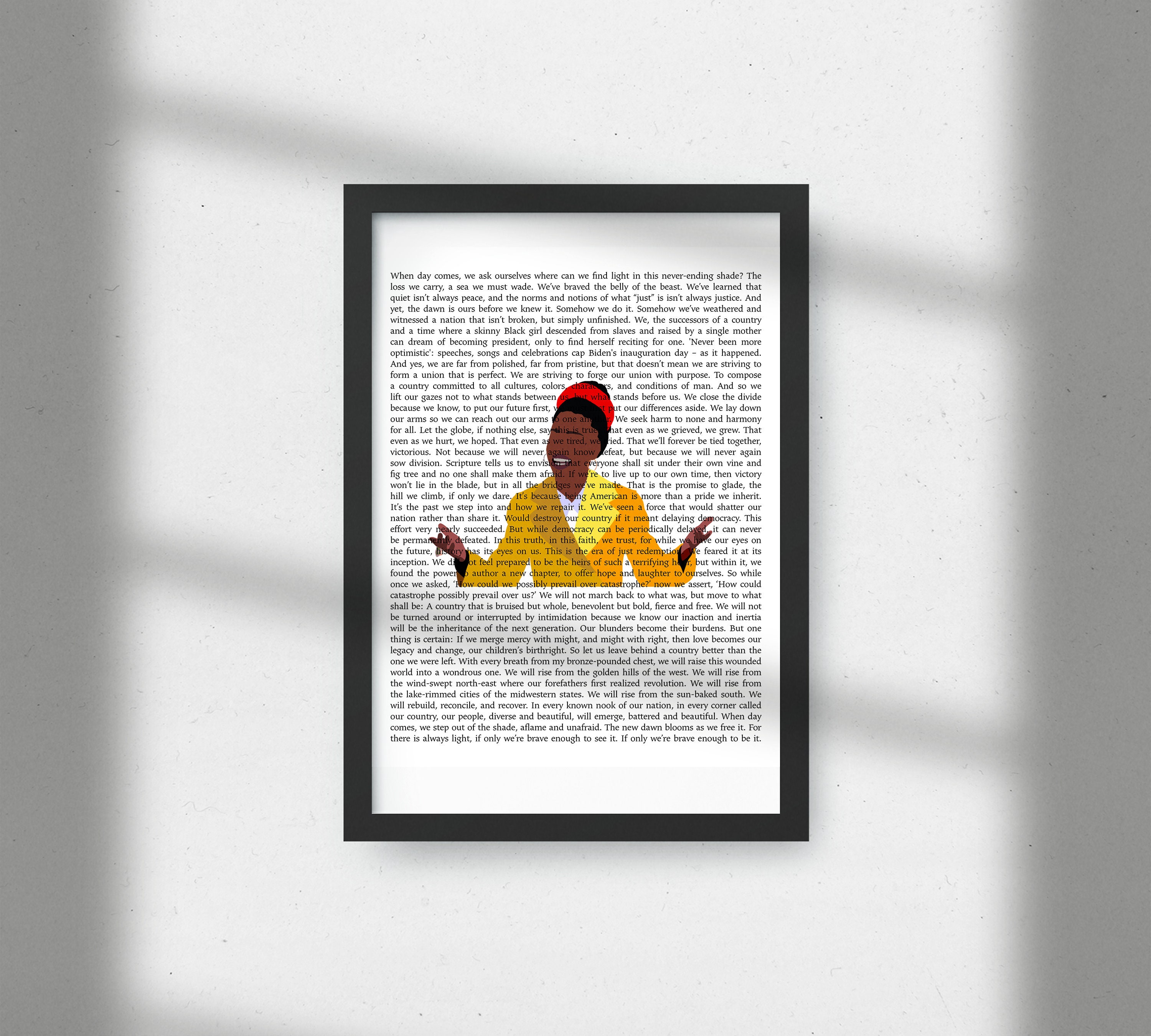 PRINTABLE Amanda Gorman the Hill We Climb Inauguration Full Poem Speech ...