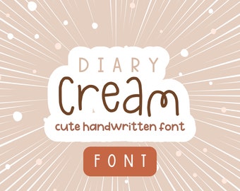 Diary Selfless A Handwritten Font, Quirky Procreate Font, Goodnotes ...