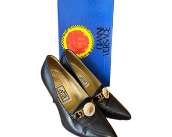 Versace Suspenders, Vintage Medusa Rare Versace Suspenders Versace Suspenders, Vintage Medusa Rare Versace Suspenders